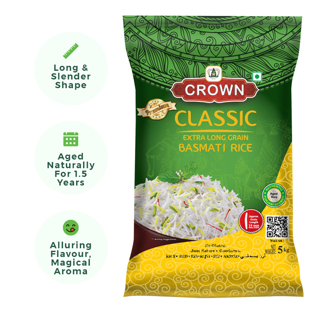 Crown Rozana Basmati Rice - DRRK Foods